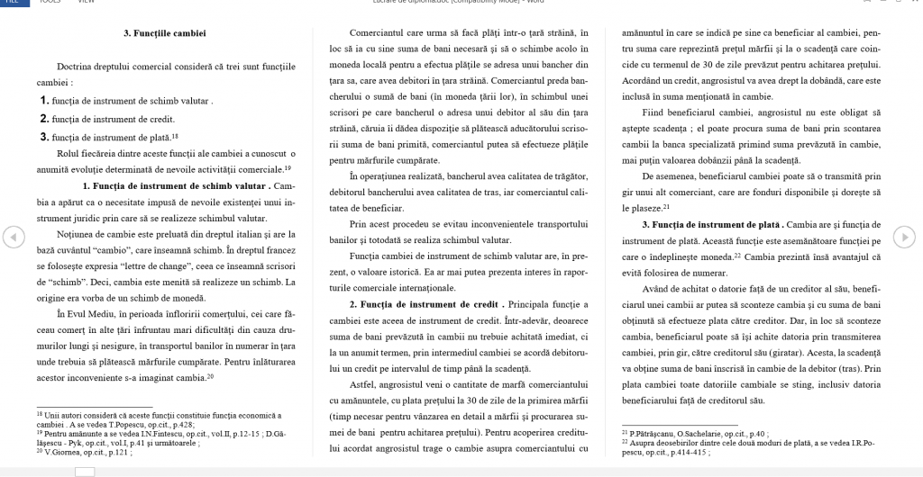 Cambia in comertul international |Referatulmeu.eu