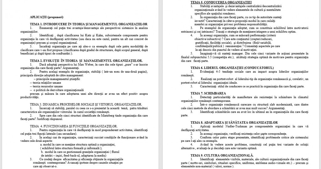 MANAGEMENTUL ORGANIZATIILOR SI COMUNICAREA ORGANIZATIONALA
